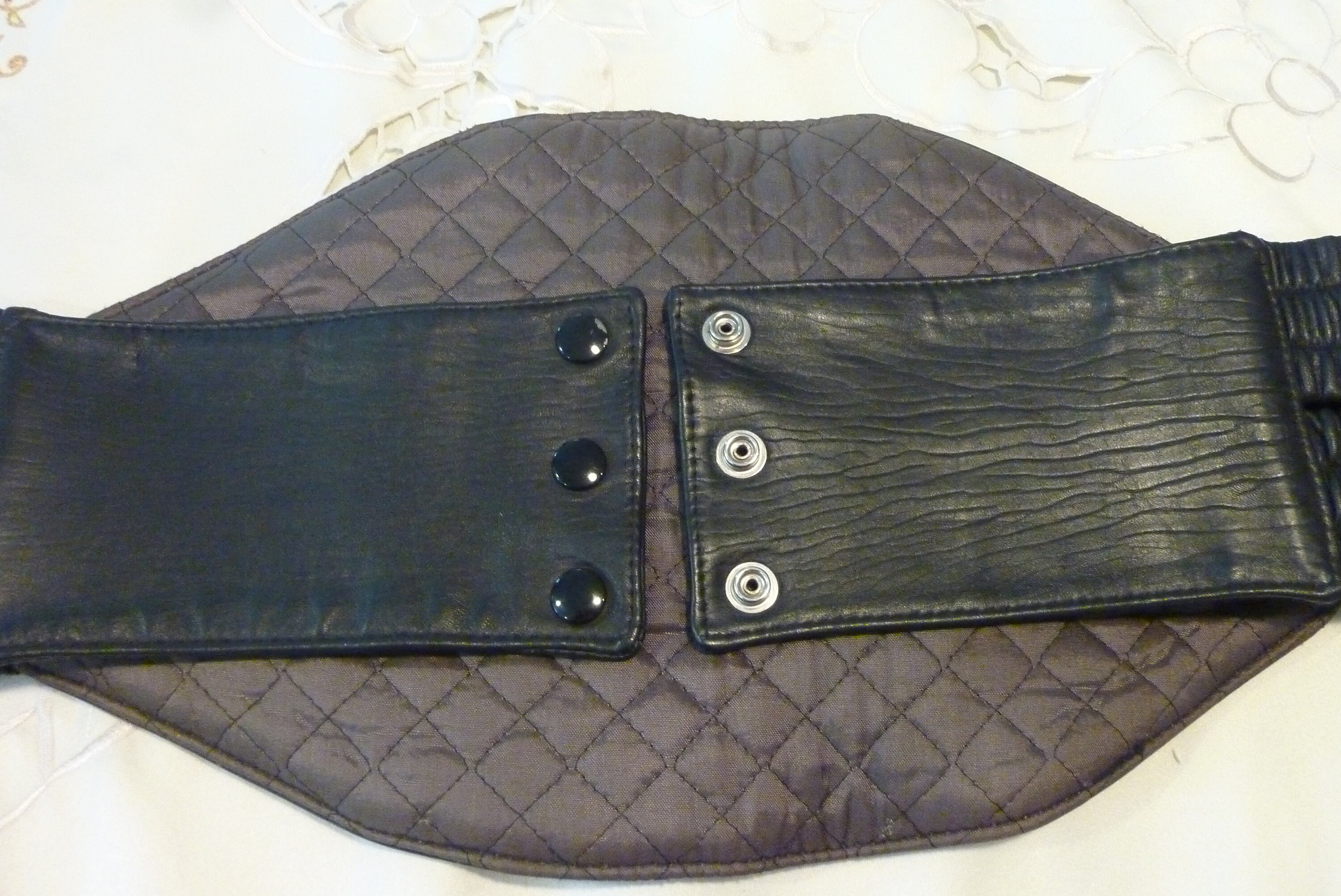 Vintage Leather Belt Cumber Bun Style Black Leather The | Etsy