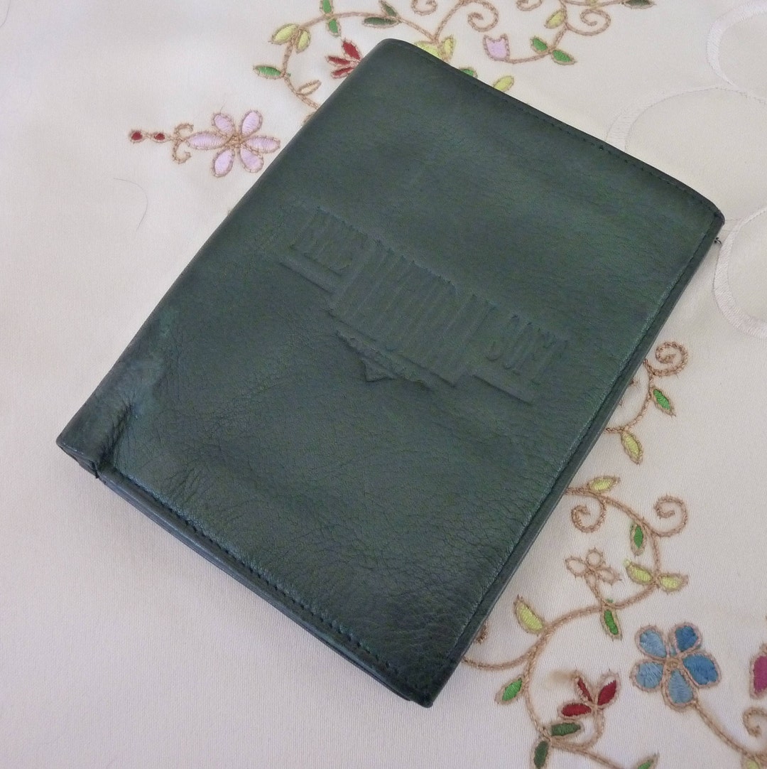 Vintage Travel Document Case - Fine Natural Soft Original Case - Green ...