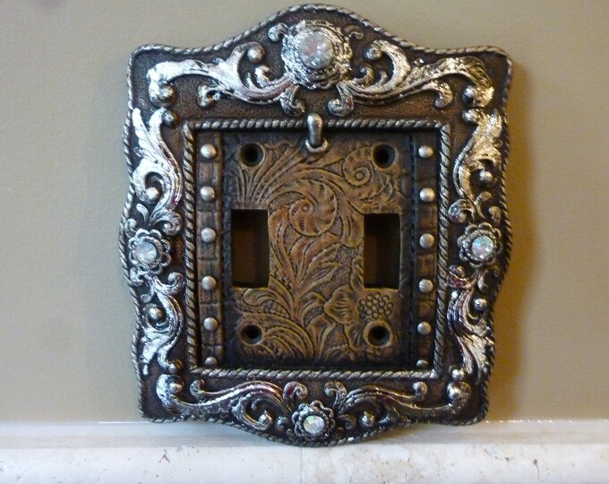 Vintage Western Double Switch Plate Cover - Decorative Cowgirl Theme ...