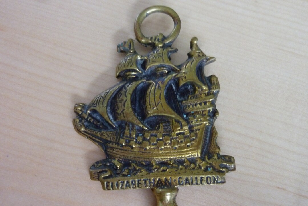 Vintage Schooner Fire Roaster - Brass Boat - Nautical Design Sail Boat ...