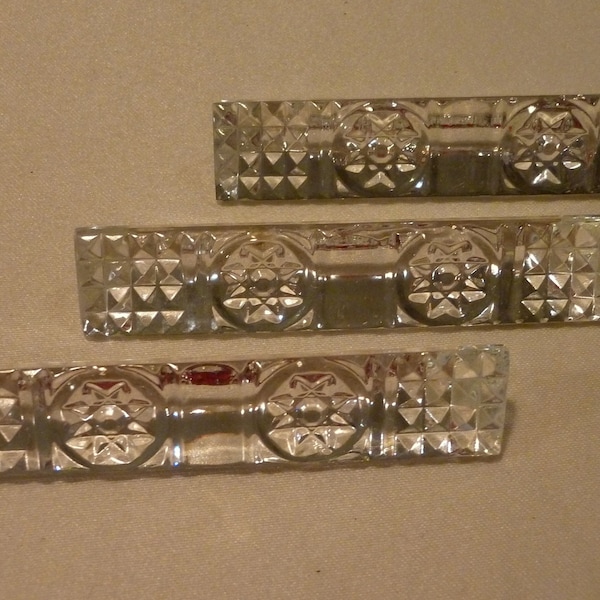 Vintage Cut Glass Knife Rests - Etsy