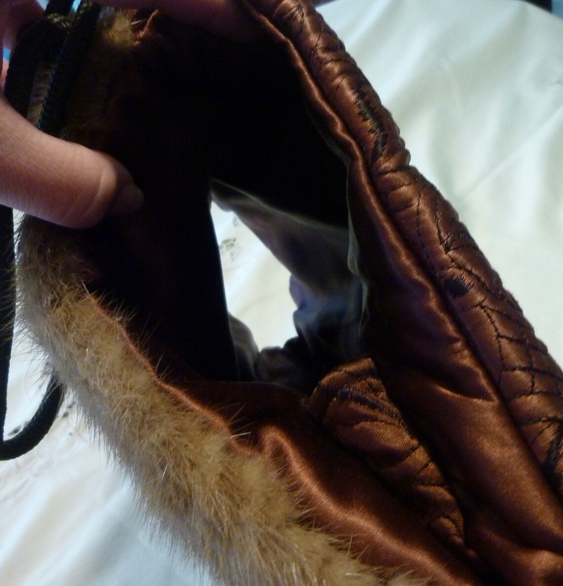 Vintage Muff Brown Mink Fur Muff Hand Warmer Vintage - Etsy