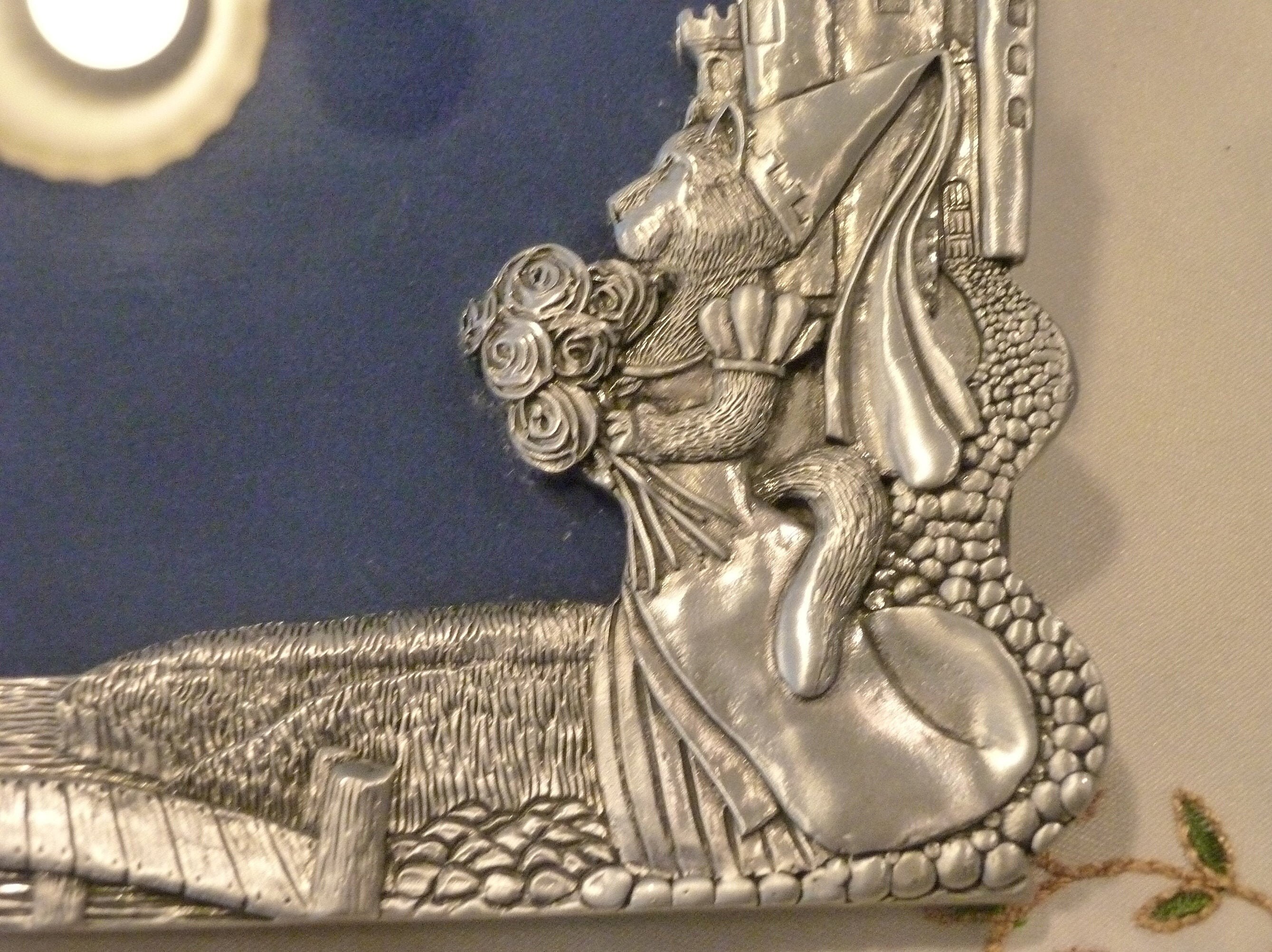 Vintage Pewter Frame Blue Mist Pewter Rectangular Frame - Etsy Canada