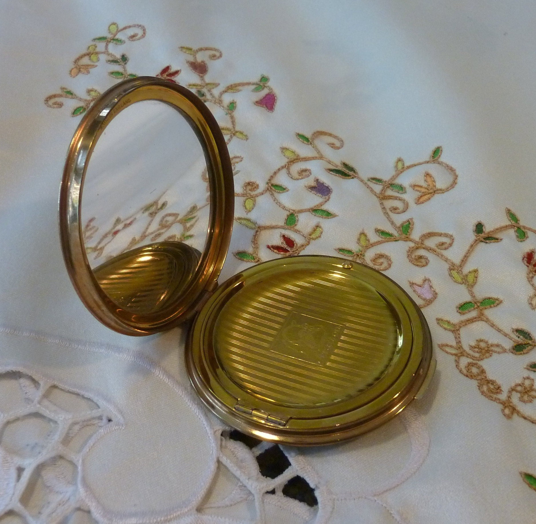 Vintage Stratton Compact Brass Make up Holder Stratton - Etsy UK