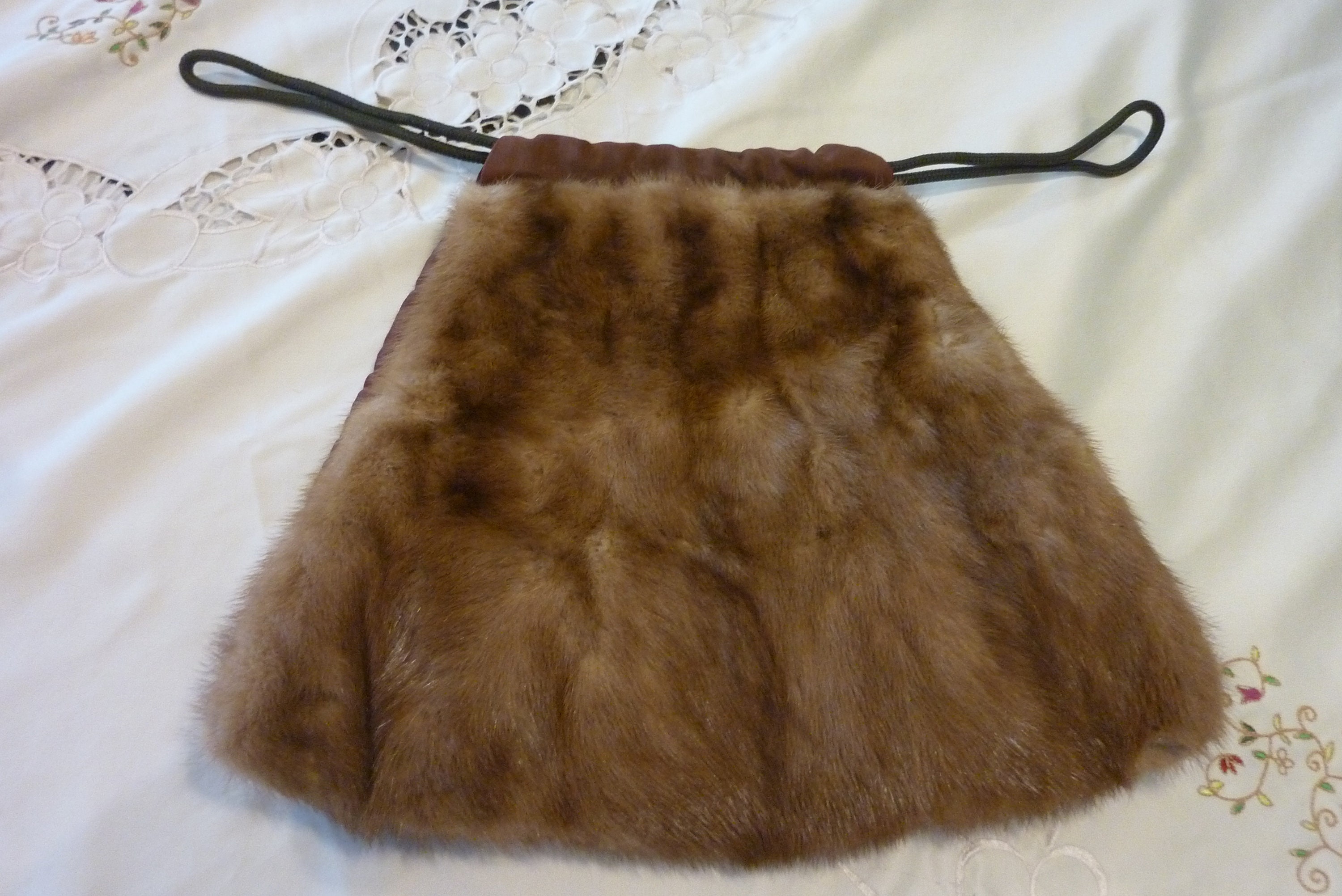Vintage Muff Brown Mink Fur Muff Hand Warmer Vintage | Etsy