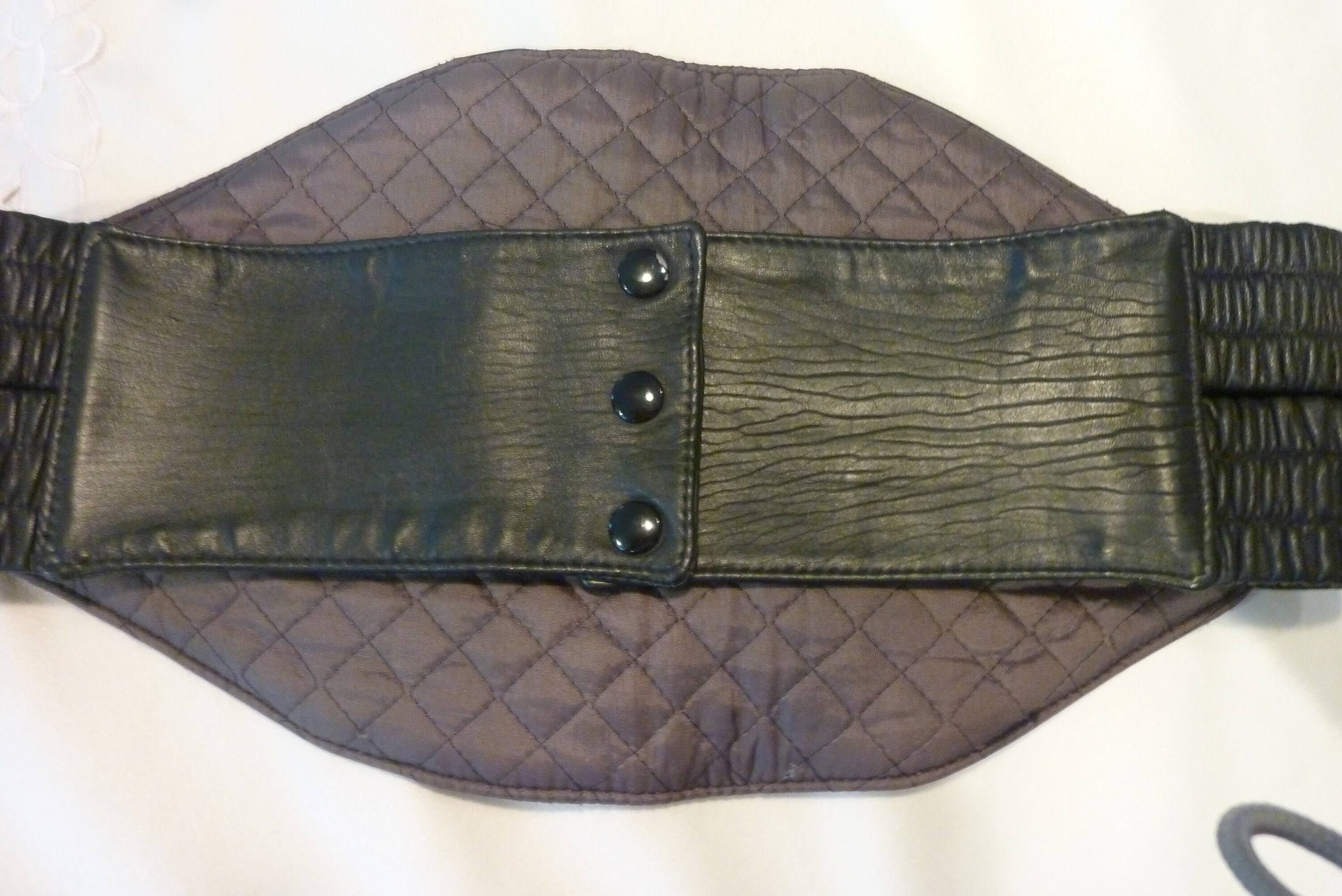 Vintage Leather Belt Cumber Bun Style Black Leather The | Etsy