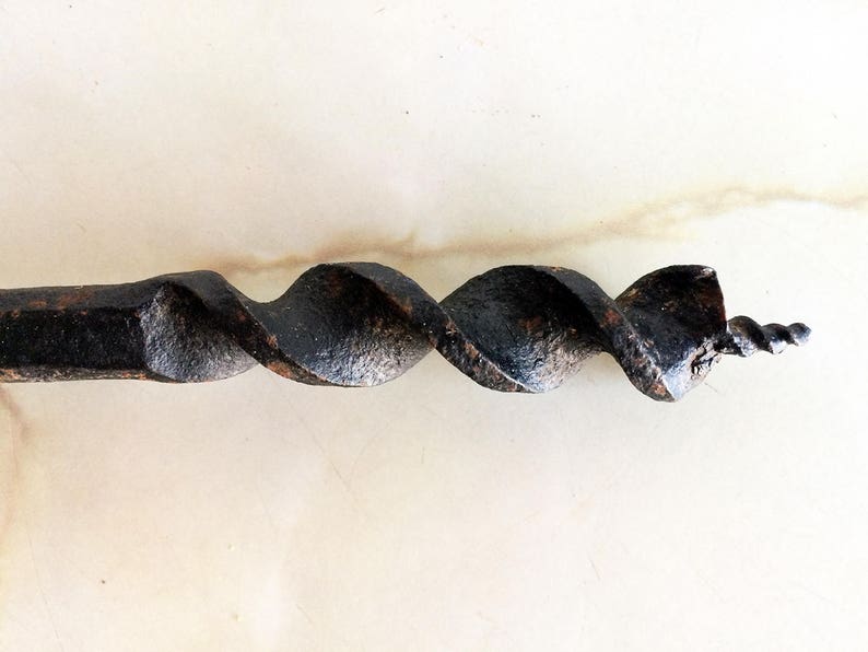 Vintage Drill Tool Primitive Gimlet Antique Auger Woodworking Tool ...