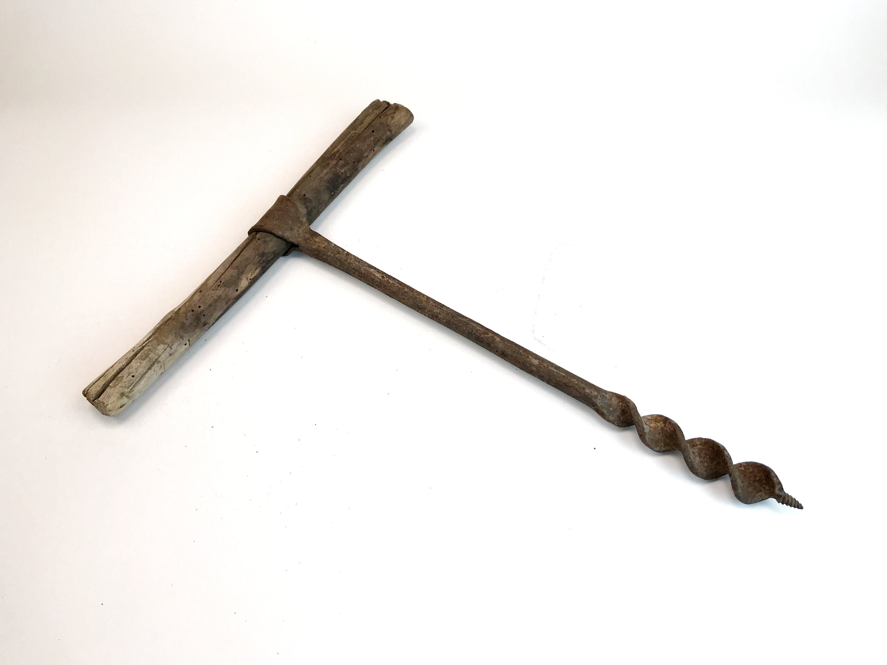 Vintage Drill Tool Primitive Gimlet Antique Auger Woodworking - Etsy ...
