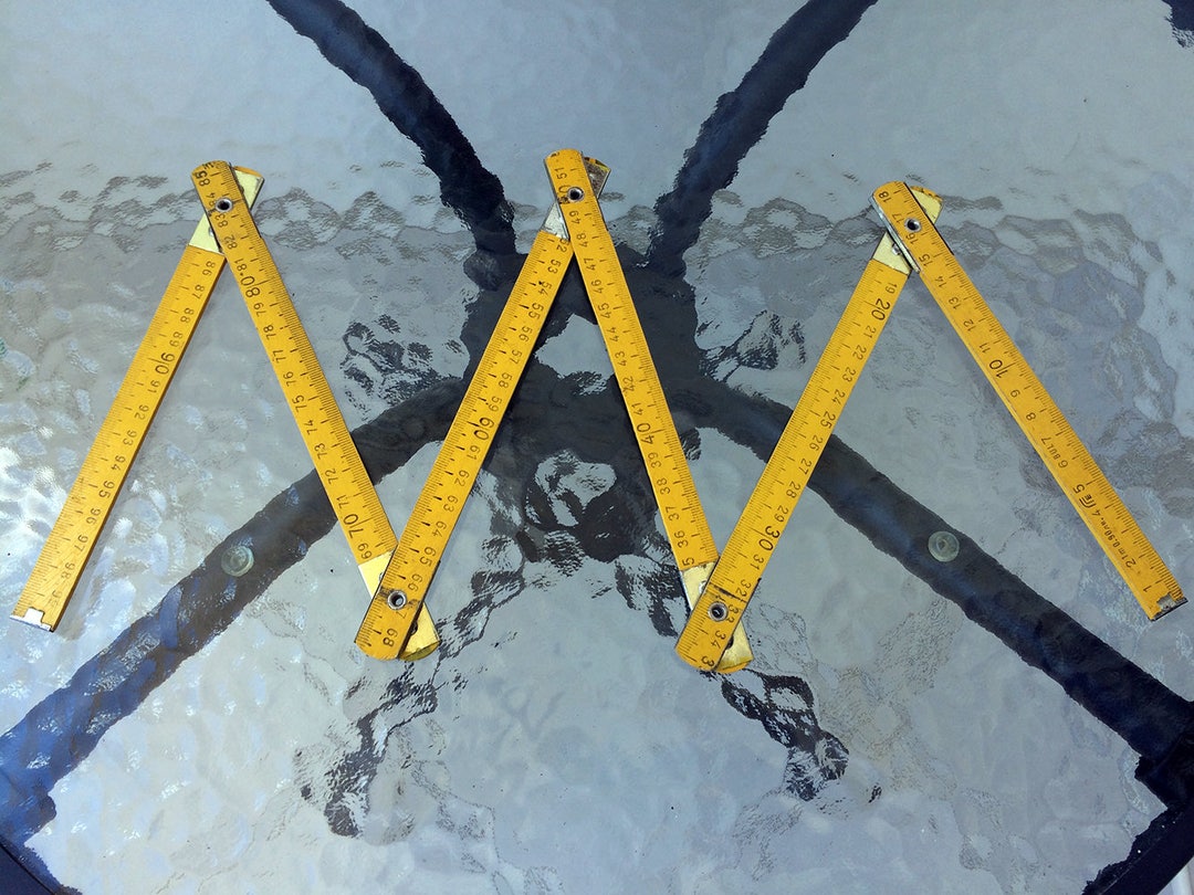 Vintage Meter Folding Meter Wooden Tool Distressed Meter Carpenter Tool ...