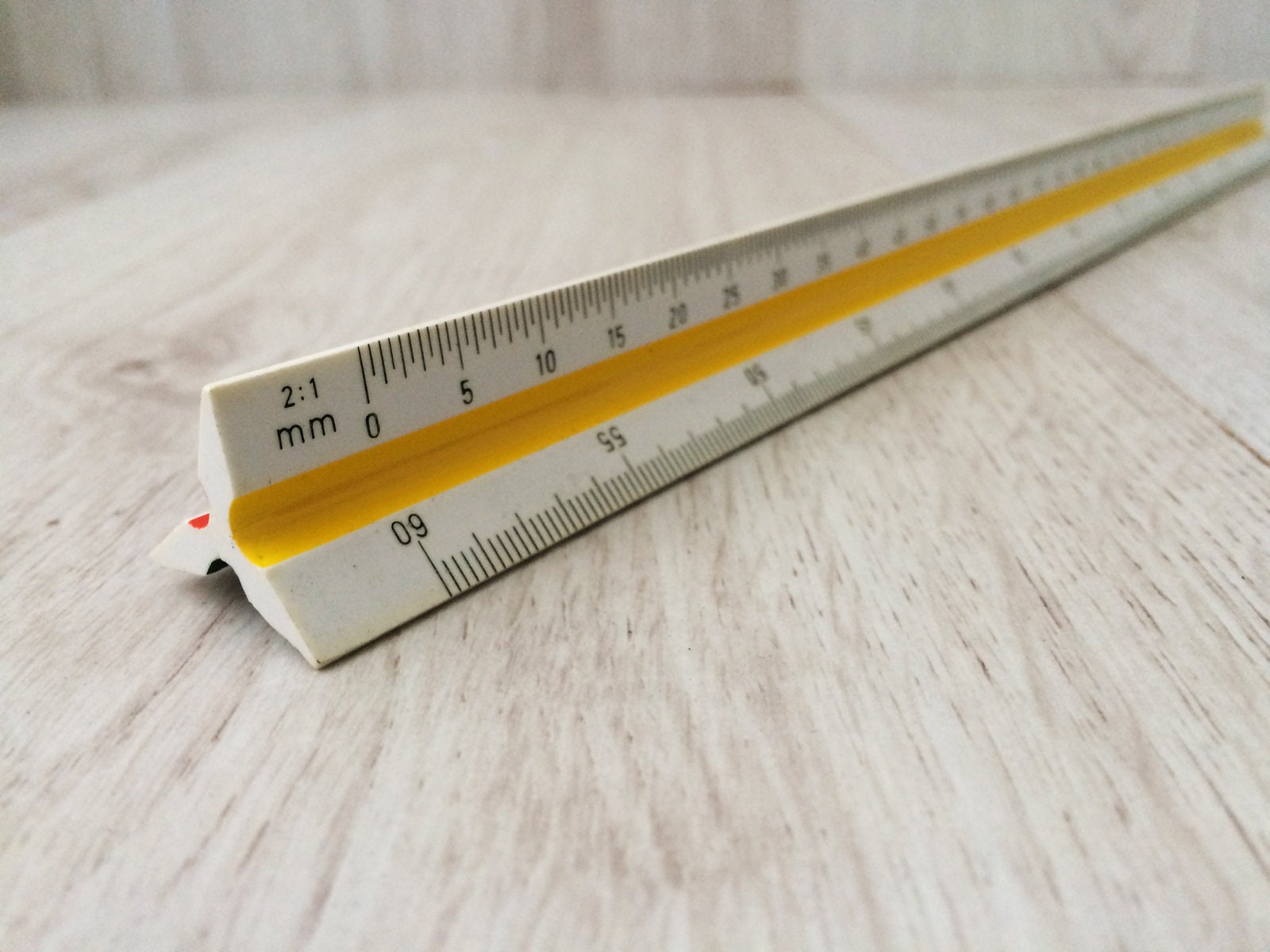 Vintage Ruler Scale Ratio Ruler Scale Line Triangular Ruler 1980s Map ...