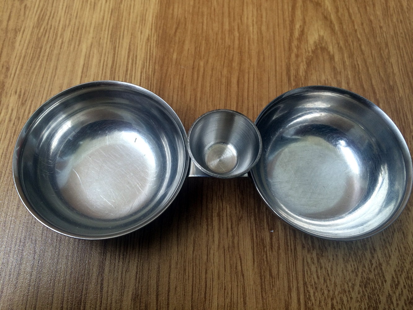 Vintage Saltern Metal Saltworks Salt and Pepper Holder Stainless Steel ...