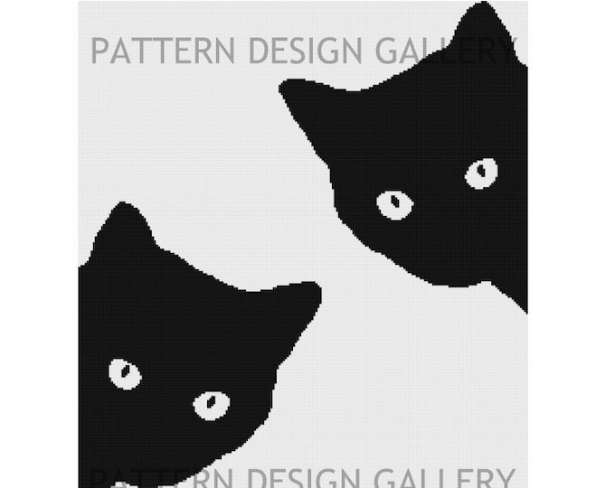 Pair of Cats Graph Graphgan Crochet Pattern Cat Graph and | Etsy