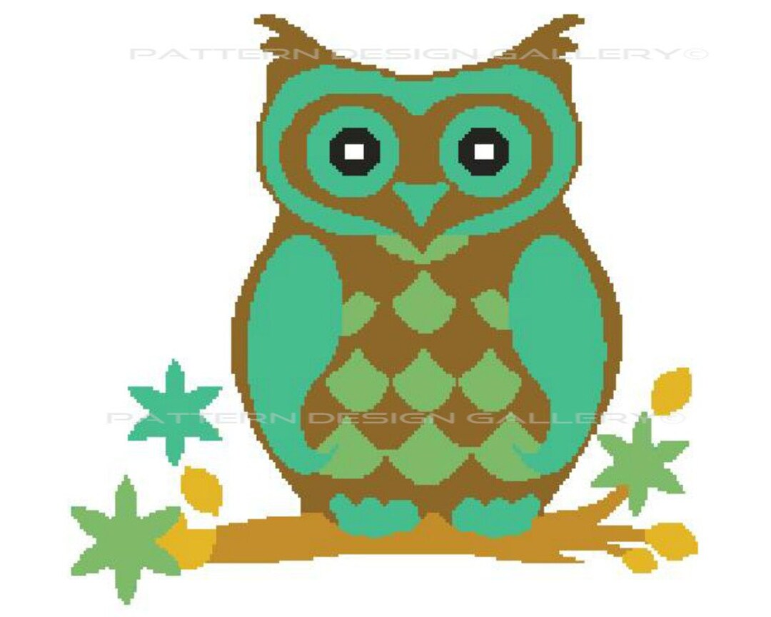 Owl Graph Crochet Pattern Owl Graphgan Afghan Crochet Pattern PDF ...