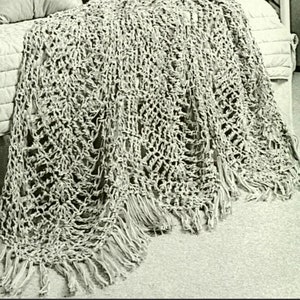 Super Quick Lace Ripple Afghan Crochet Pattern Lacy Afghan Crochet ...