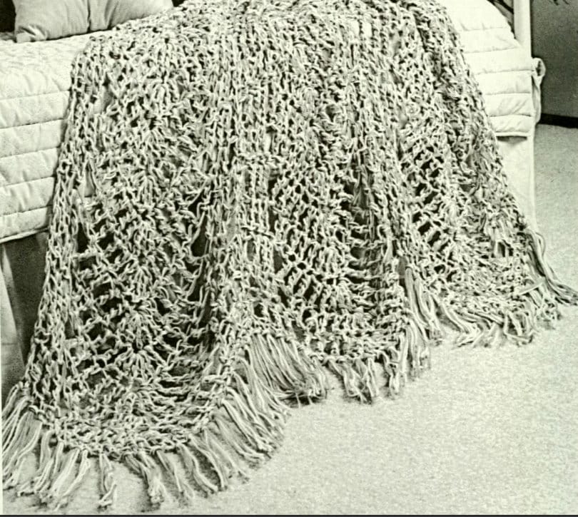 Super Quick Lace Ripple Afghan Crochet Pattern Lacy Afghan Crochet ...