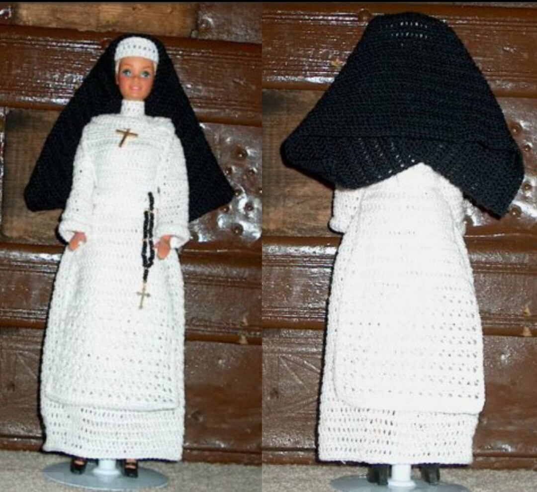 Catholic Nun Habit Doll Crochet Pattern Nun Doll Outfit Crochet Pattern ...