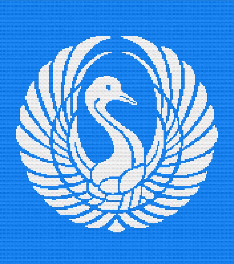 Swan Graphgan Afghan Crochet Pattern Swan Duck Graph Written Crochet ...