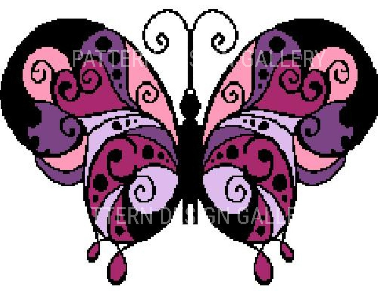 Butterfly Graph Afghan Crochet Pattern Butterfly Graphgan Afghan ...