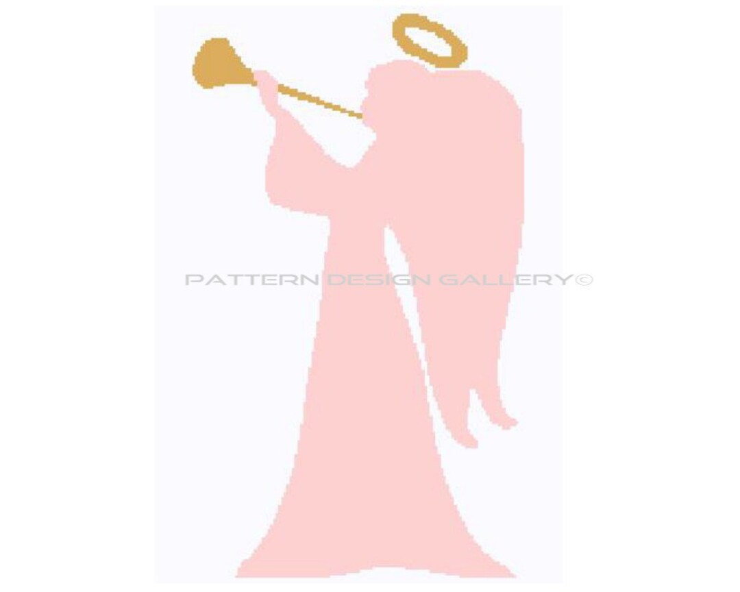 Angel Wings Graph Afghan Crochet Pattern Angel Halo Trumpet Graphgan ...