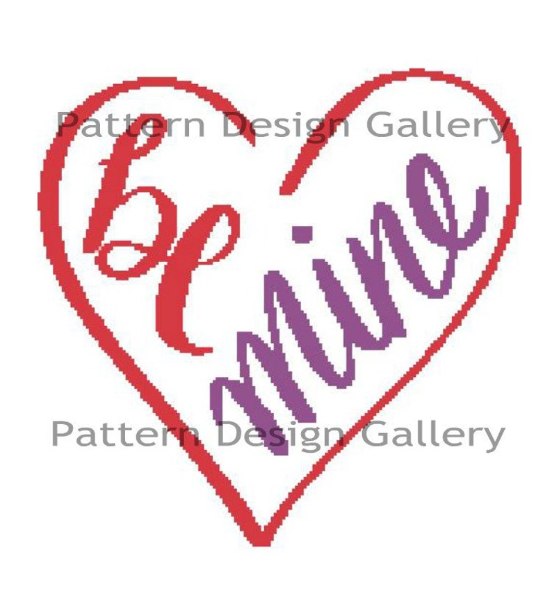 Be Mine Heart Graphgan Crochet Pattern Heart Love Afghan Graph - Etsy