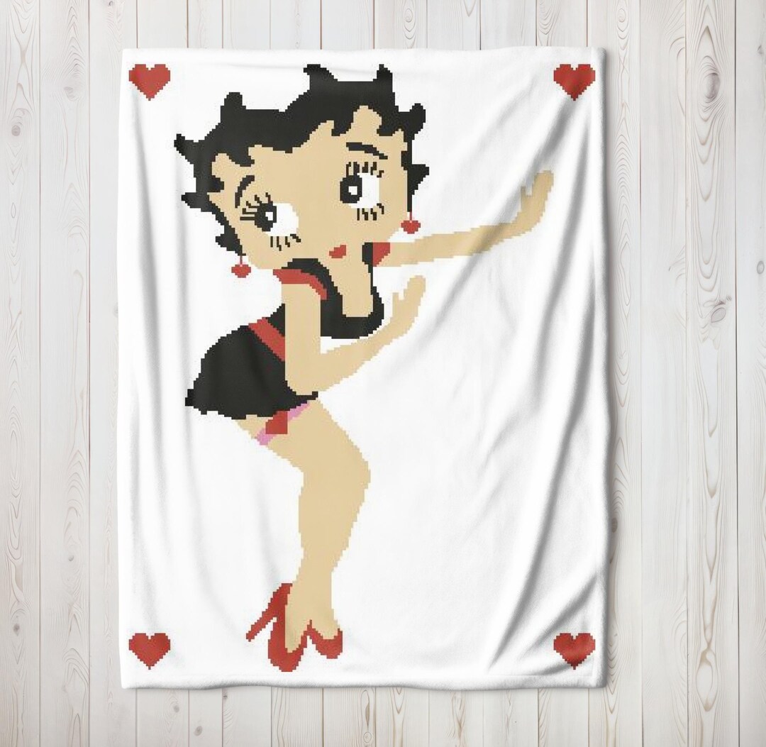 Betty Boop Graph Crochet Pattern Graph and Written Afghan Crochet ...
