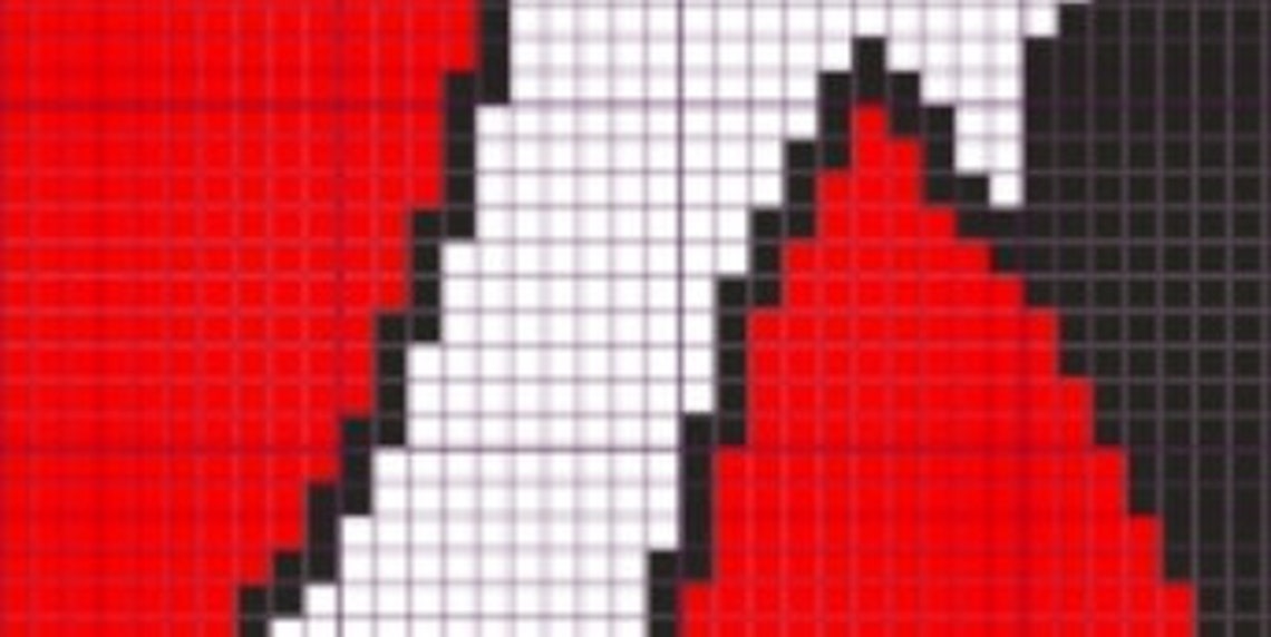 Betty Boop Crochet Graph Blanket Pattern With Written Text and Color ...