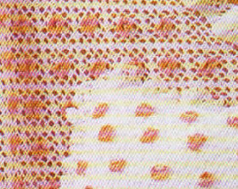 Rosebud Afghan and Pillow Crochet Pattern Eyelet Border Rose Flower ...