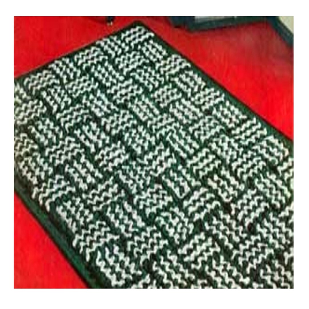 Basketweave Rug Crochet Pattern Basket Weave Area Throw Rug Crochet ...