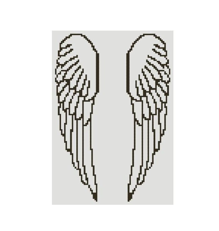 Angel Wings Graph Crochet Pattern Wings Graphgan Afghan Crochet Pattern ...