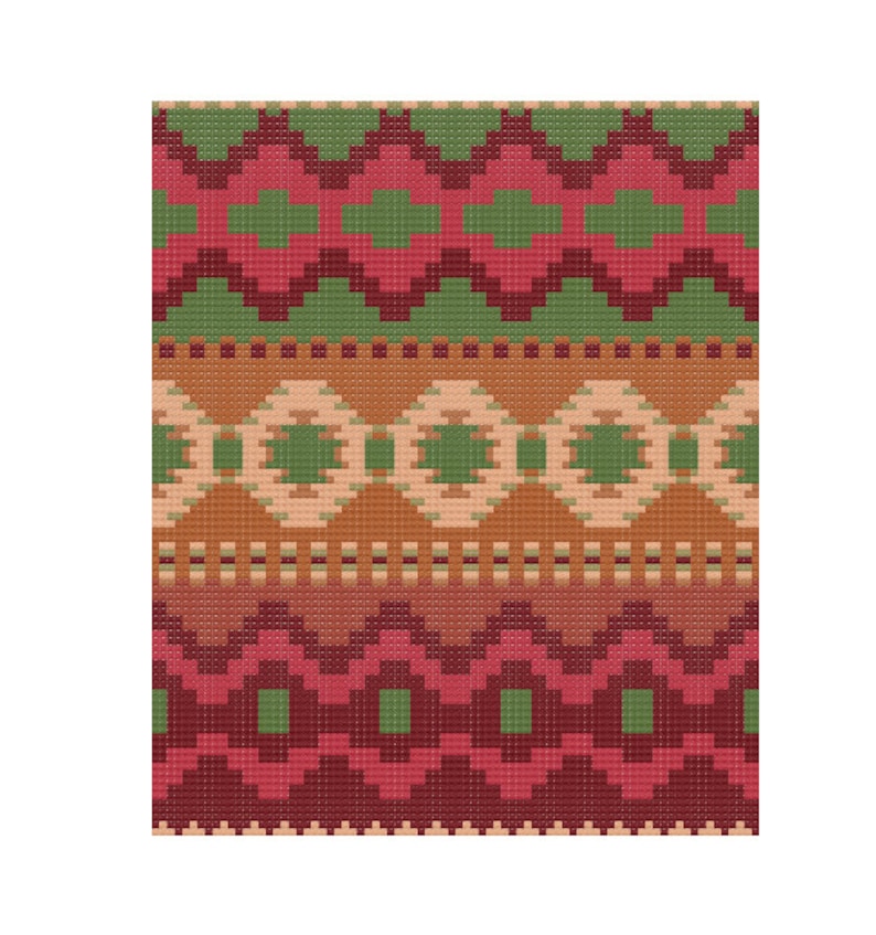 Aztec Southwest Graph Afghan Pattern Aztec Southwestern Graph - Etsy