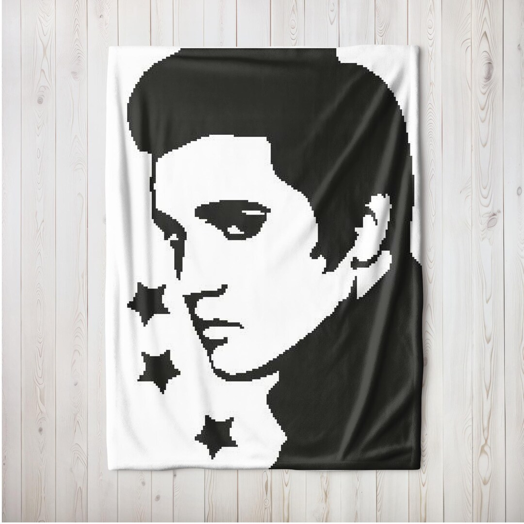 Elvis Presley Graph Afghan Crochet Pattern Elvis Blanket Graphgan, Row ...