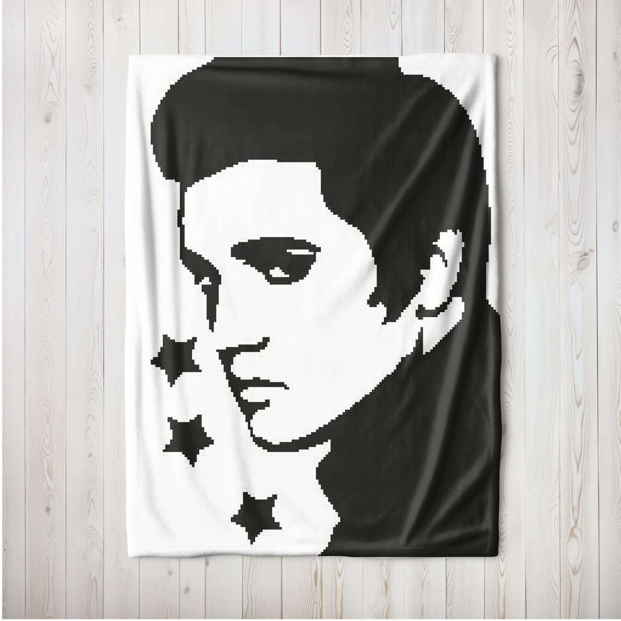 Elvis Presley Graph Afghan Crochet Pattern Elvis Blanket Graphgan, Row ...