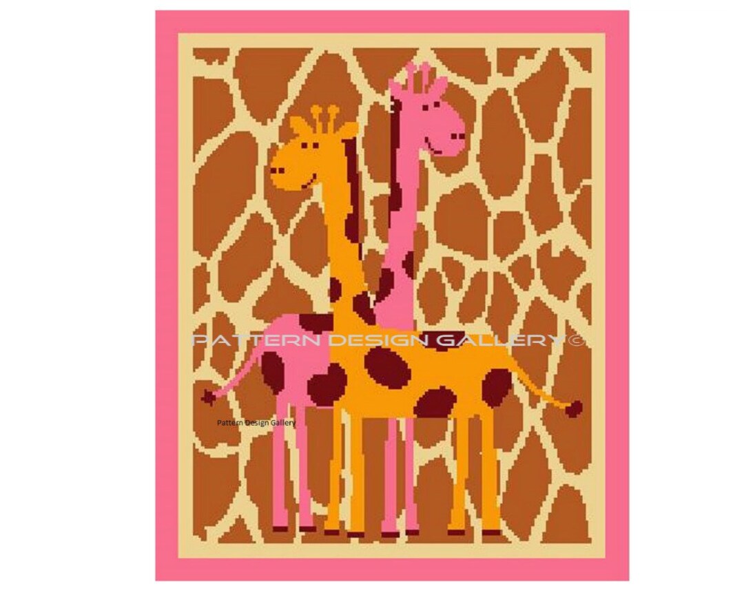 Giraffe Graph Afghan Crochet Pattern Giraffe Graphgan Afghan Crochet ...