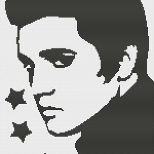Elvis Presley Graph Afghan Crochet Pattern Elvis Blanket Graphgan, Row ...