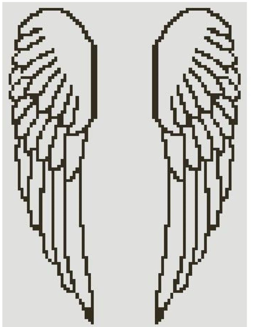 Angel Wings Graph Crochet Pattern Wings Graphgan Afghan Crochet Pattern ...