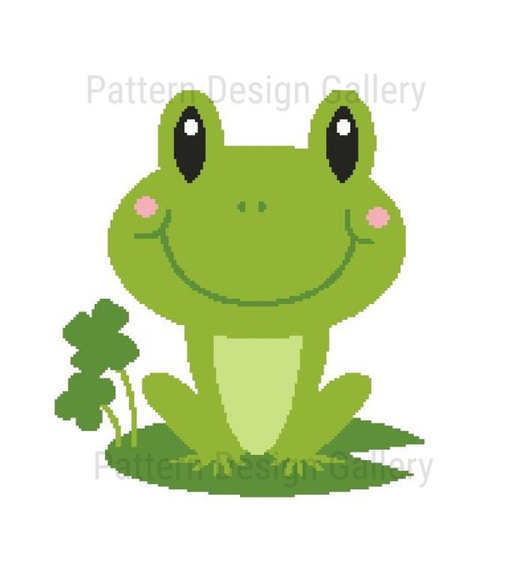 Frog Graphgan Afghan Crochet Pattern Frog Lily Pad Graph and Written ...