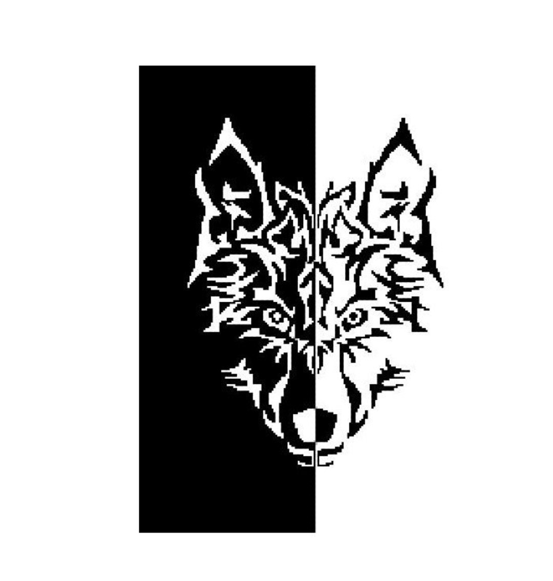 Tribal Wolf Graph Afghan Crochet Pattern Text Instructions and Graphs ...