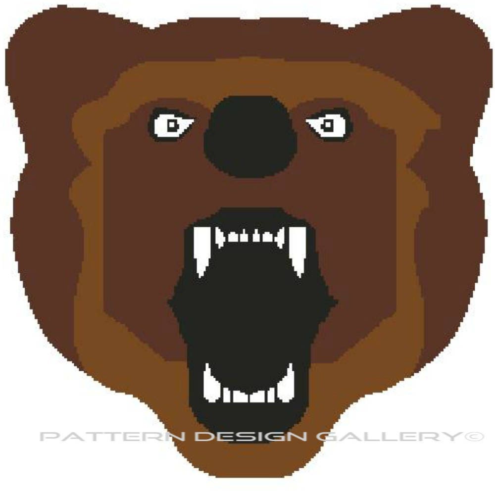 Grizzly Bear Graphgan Graph Crochet Pattern Bear Crochet Pattern PDF ...