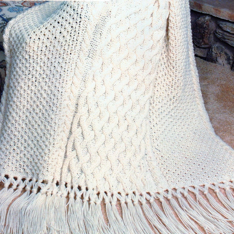 Aran Afghan - Etsy