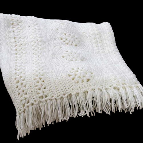 Aran Texture Afghan Crochet Pattern Fringe Aran Afghan Crochet Pattern ...