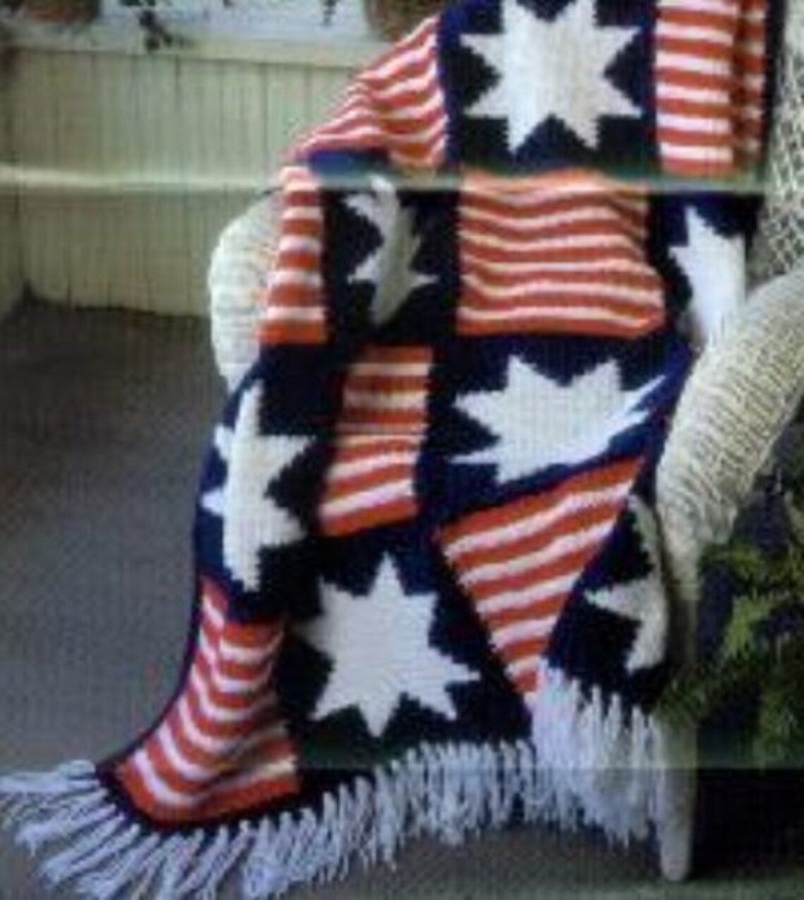 American Flag Stars Afghan Crochet Pattern Flag Afghan Crochet Pattern ...