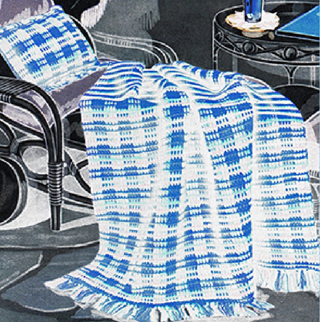 Tartan Plaid Afghan Crochet Pattern Plaid Afghan and Pillow - Etsy