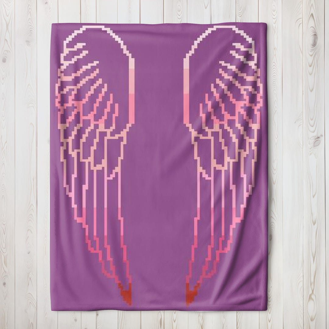 C2C Ombre Angel Wings Graph Crochet Pattern Wings Graphgan Afghan ...