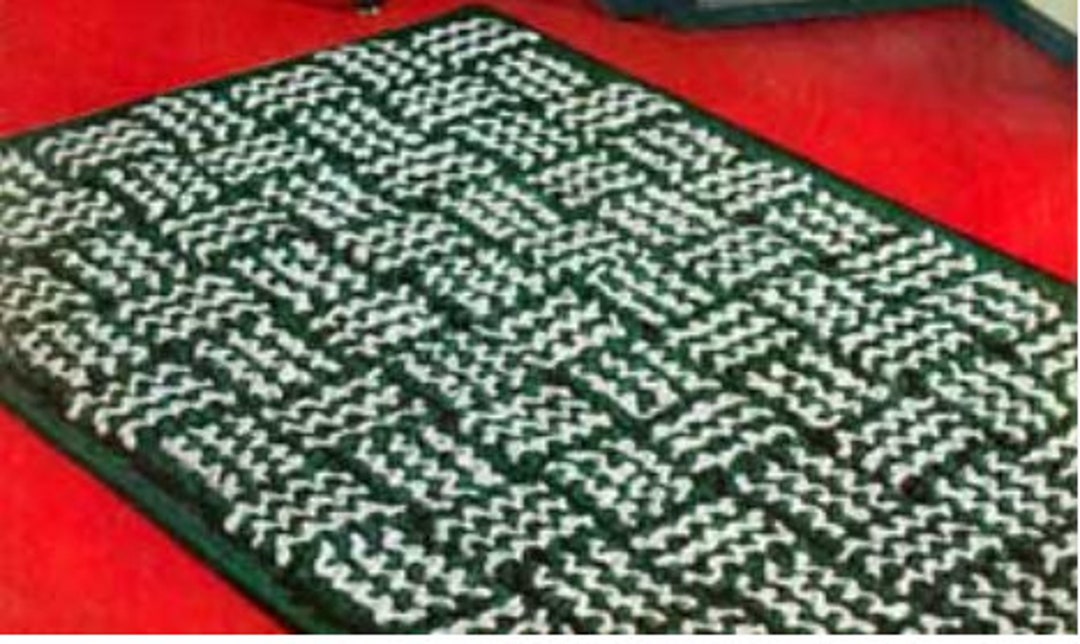 Basketweave Rug Crochet Pattern Basket Weave Area Throw Rug Crochet ...