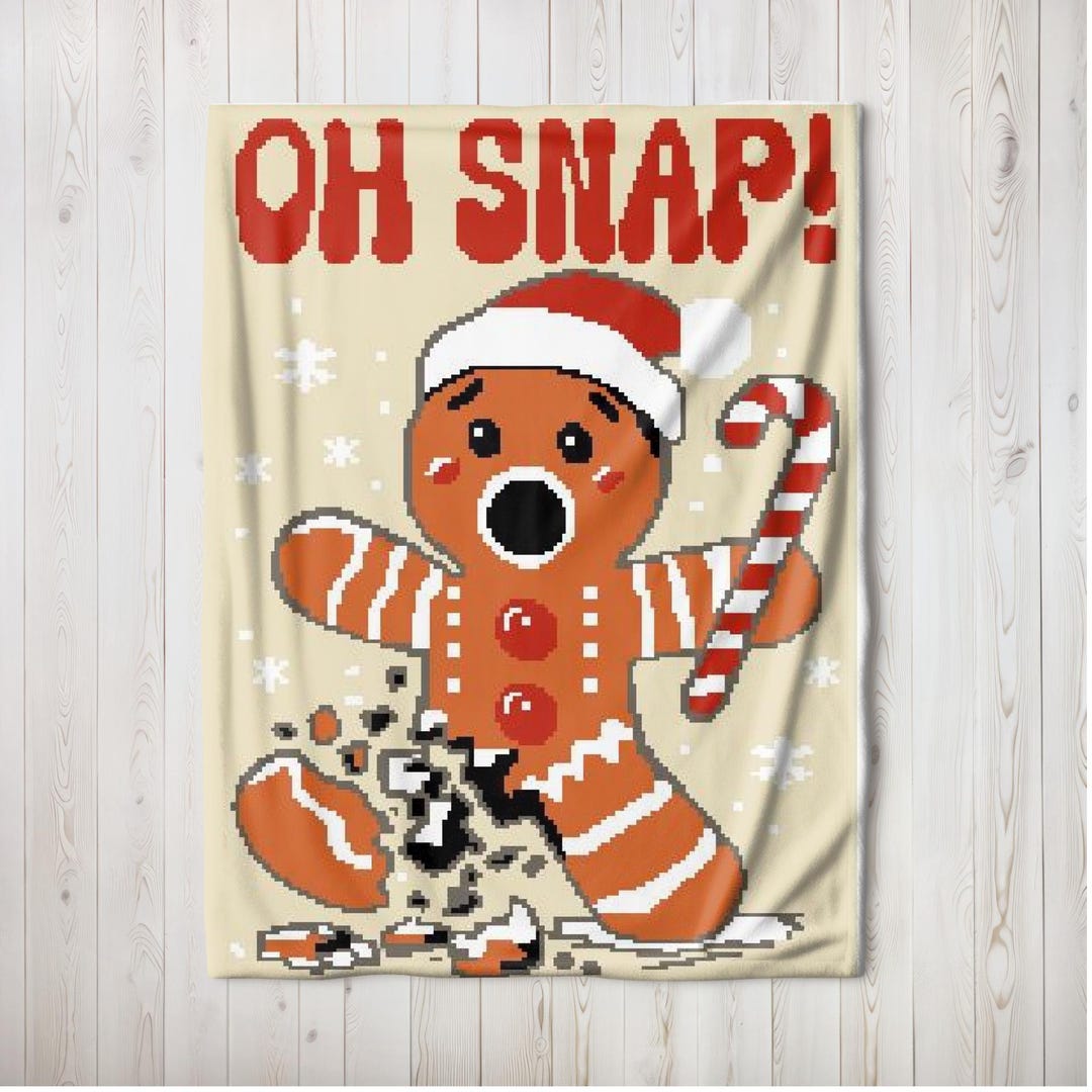 Gingerbread Man Graph Crochet Pattern Gingerbread Cookie Graphgan ...