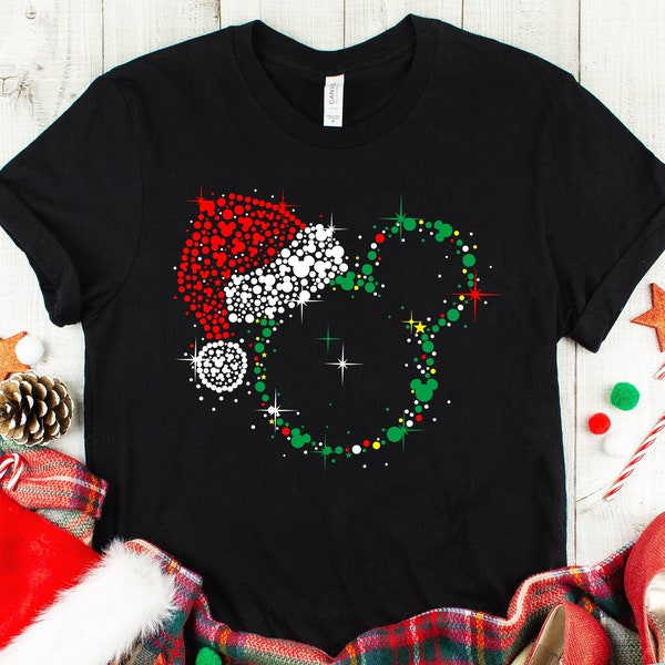 Christmas Mickey Shirt - Etsy
