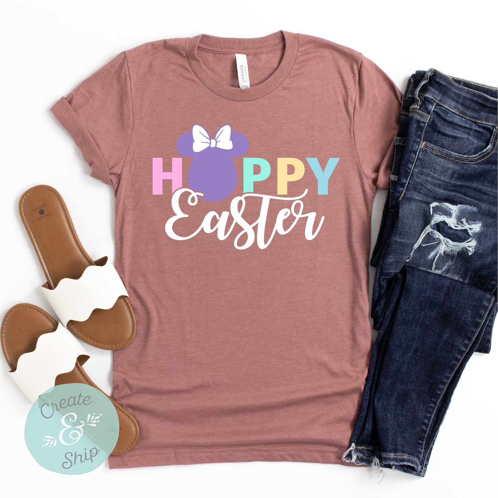 Hoppy Easter Shirt, Mickey Minnie Easter Disney Shirt, Disney Easter ...