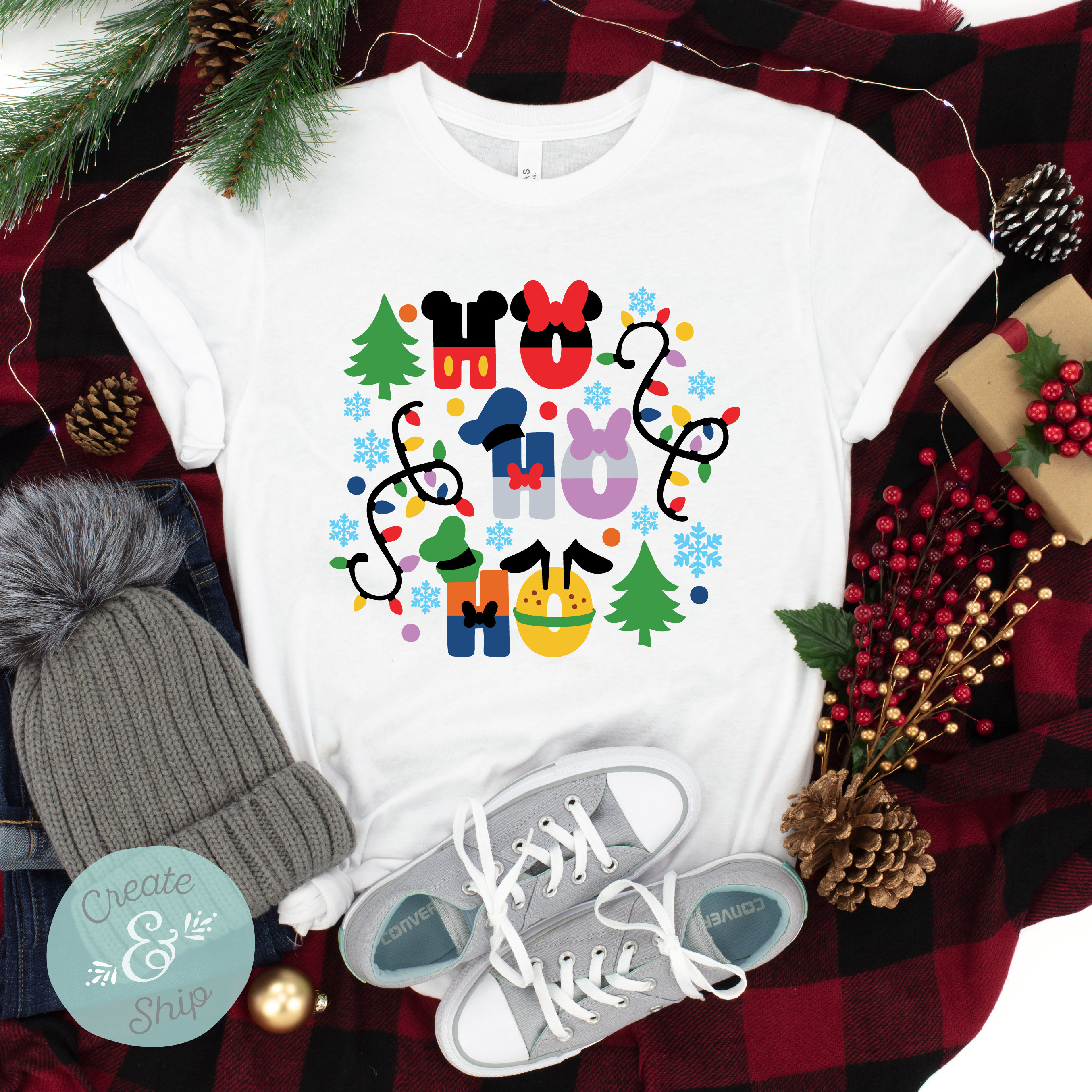 Ho Ho Ho Disney Christmas Walt Disney World Shirt, Mickey Shirt, Mickey ...