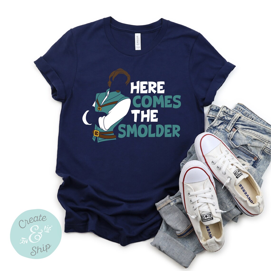 Here Comes the Smolder Flynn Rider Shirt, Rapunzel Shirt, Tangled Shirt ...