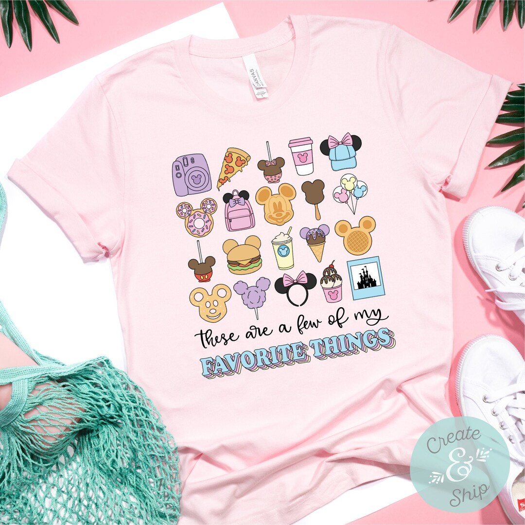 Favorite Things Disney Snack Shirt, Retro Disney Shirt, Cute Colorful ...